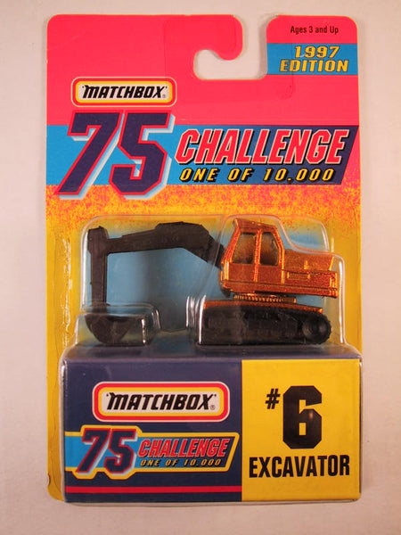 Matchbox 75 Challenge Gold Vehicle, #06 Excavator – MVE Collectibles