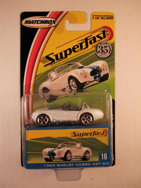 Matchbox Superfast 2004, #16 1965 Shelby Cobra 427 S/C – MVE Collectibles