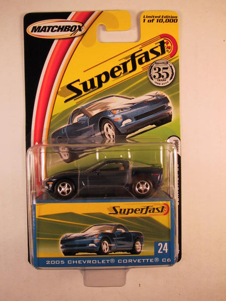 Matchbox Superfast 2004, #24 Chevrolet Corvette C6 - Blue – MVE ...